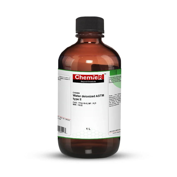 Water, Deionized, ASTM Type II | CAS 7732-18-5 | High Purity Solvent ...
